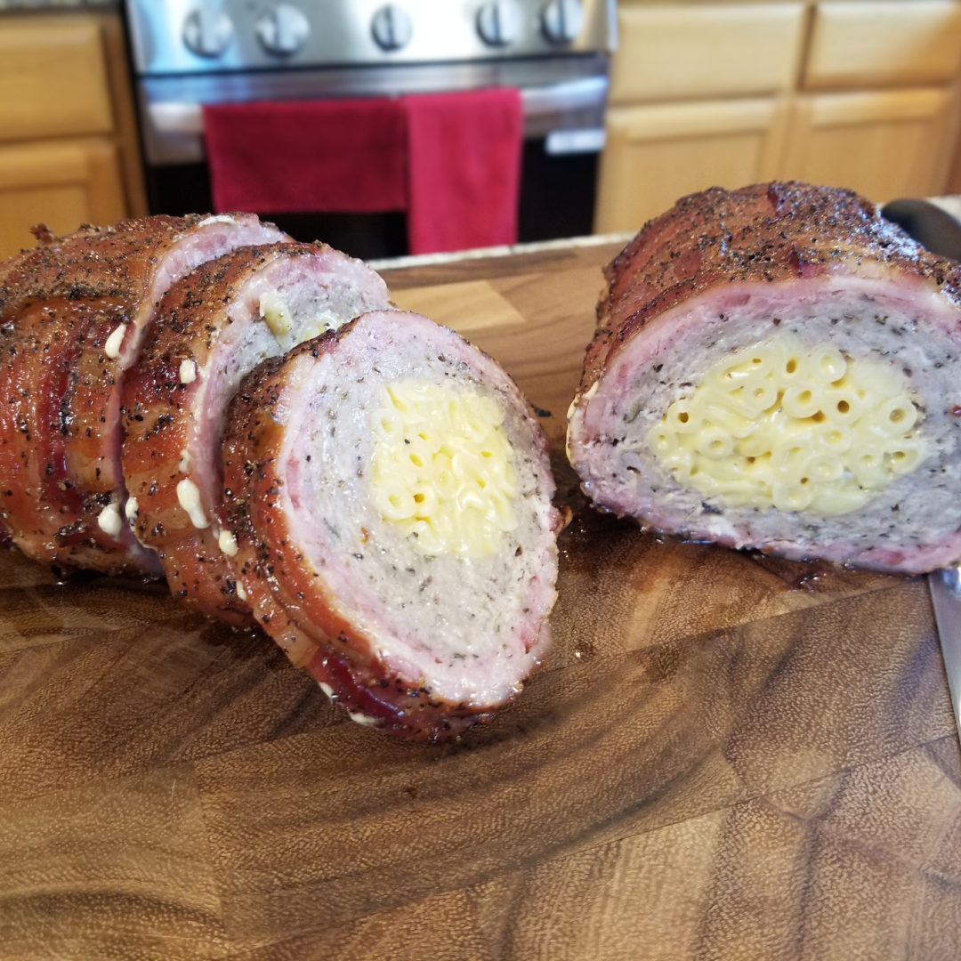 Bacon Mac & Cheese Fatty - The Brinner Smokehouse