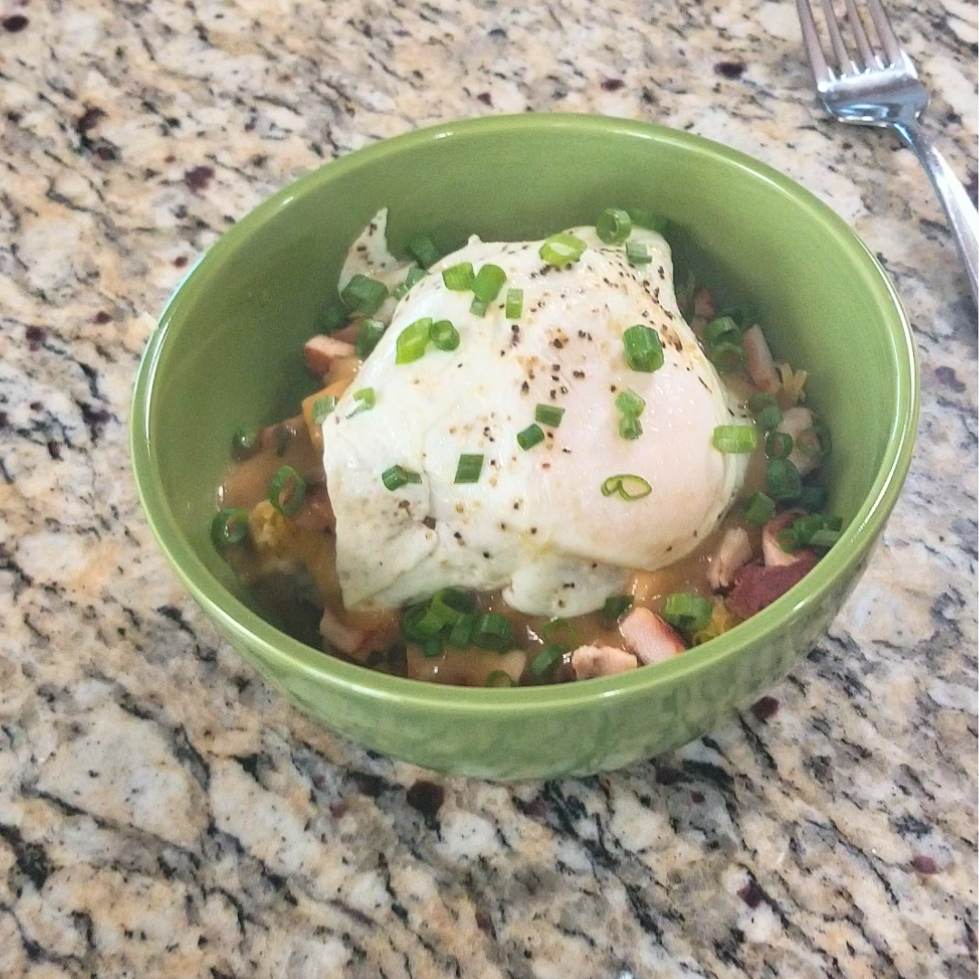 Loaded Mashed Potato Breakfast Bowl - The Brinner Smokehouse